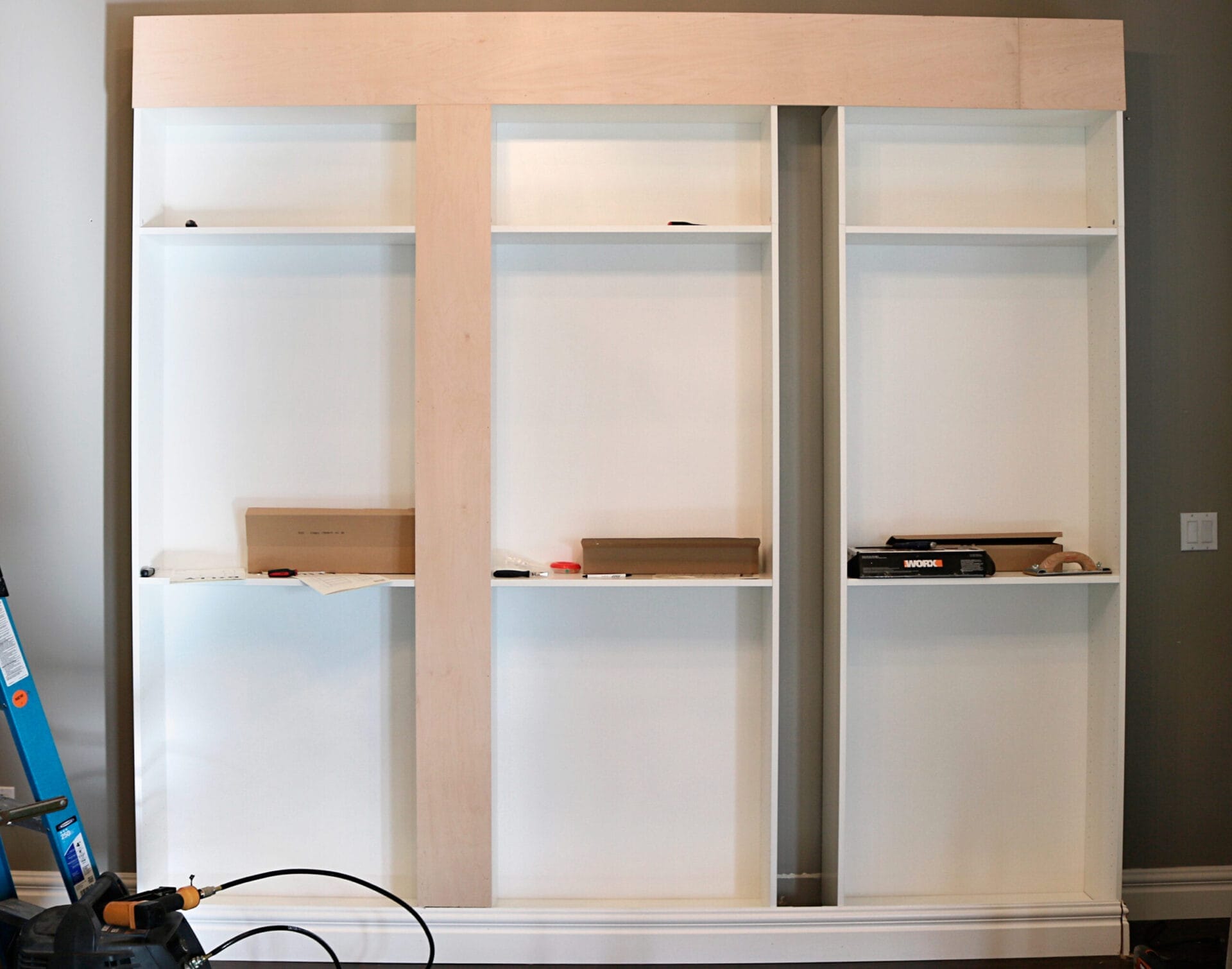 How To Make a Built-In Bookcase with IKEA Shelves - This Old House